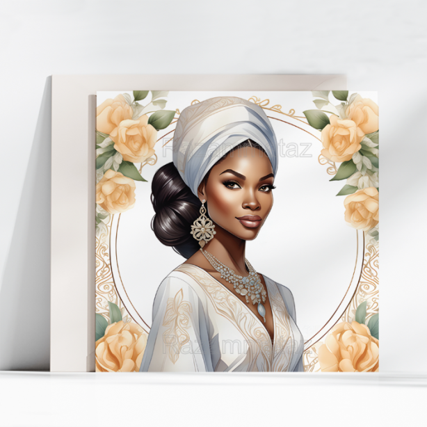 Black Woman B Card