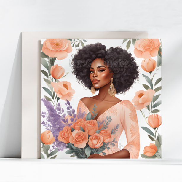 Black Woman B Card