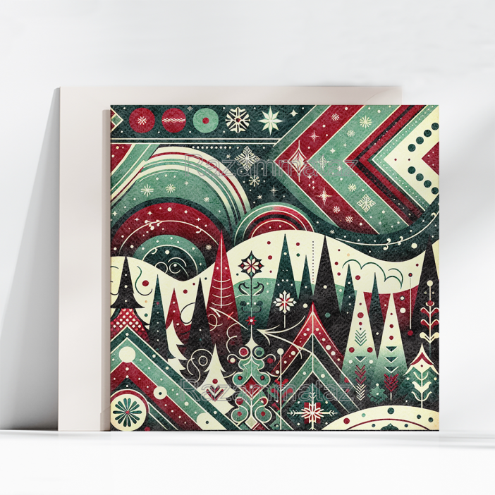 Abstract Christmas Card A