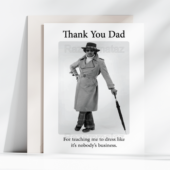Black Father's Day Card - Dress Like Dad