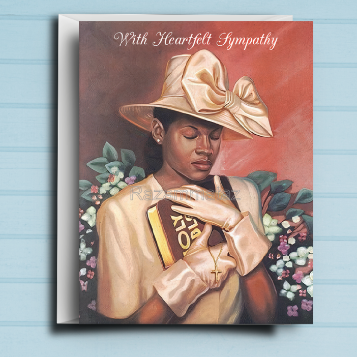 Black Sympathy Card H