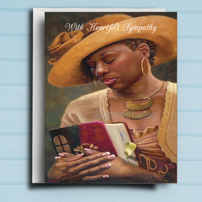 Black Sympathy Card I
