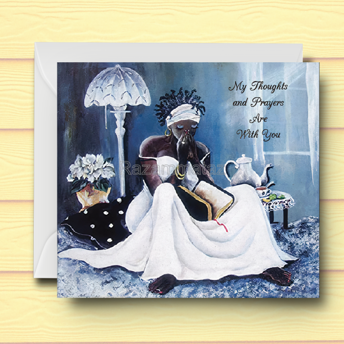 Black Sympathy Card L